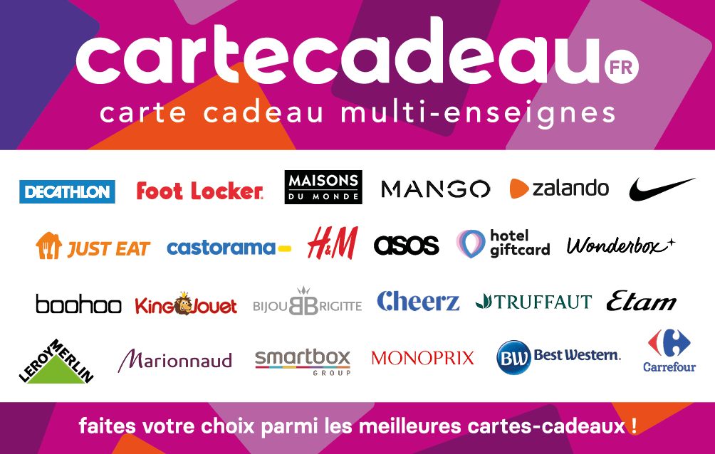 Carte cadeau multi-enseignes pour trouver le cadeau parfait.