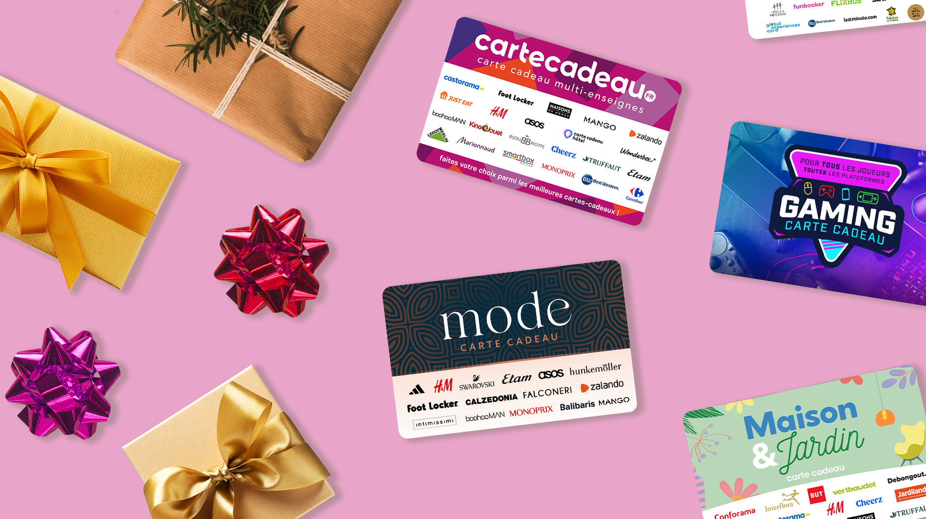 Découvrez un aperçu des différentes cartes cadeau