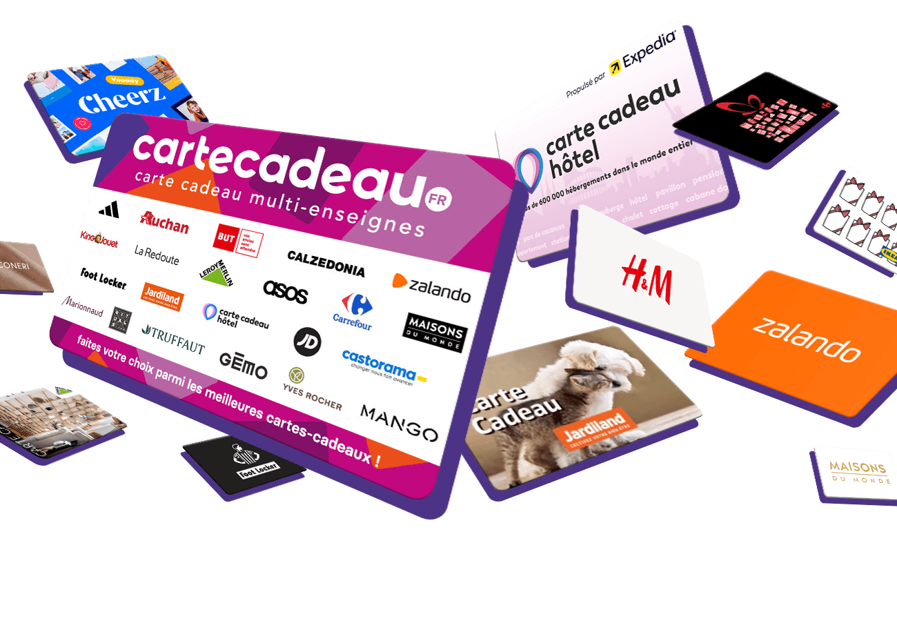 Commander une carte cadeau en ligne | plus de 205 choix